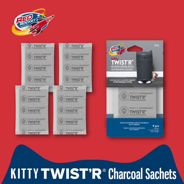 Charcoal Sachets for Kitty TWIST’R® – Red Rocket